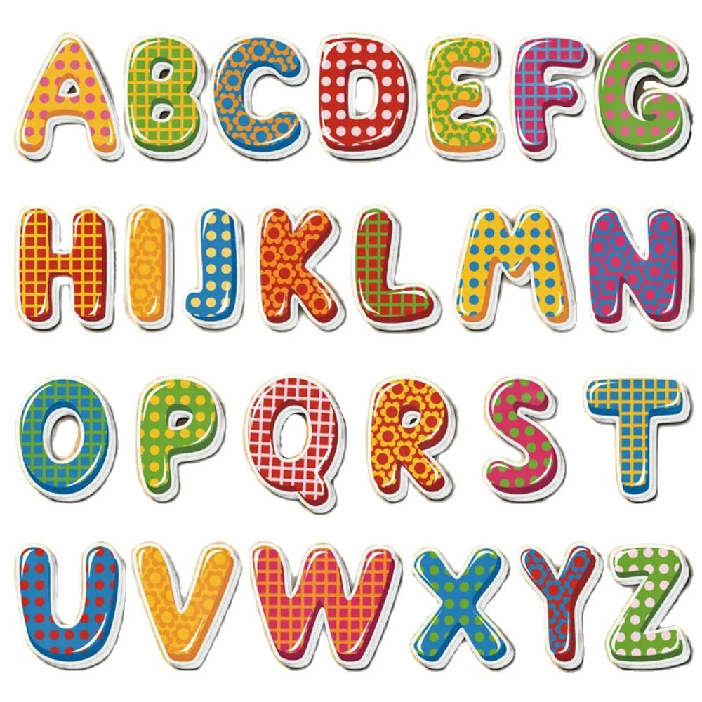 Alphabet Fridge Magnets for Kids Children Toys Gift Home Decor English ...