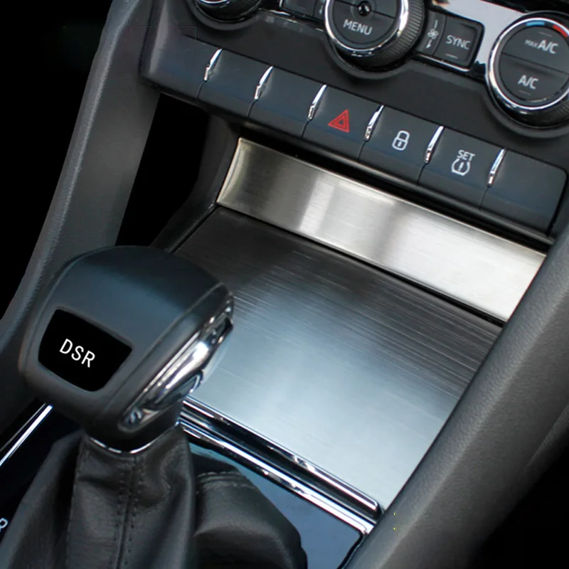 2PCS-Stainless-Steel-Car-Central-Control-Panel-Storage-Box-Decorative ...