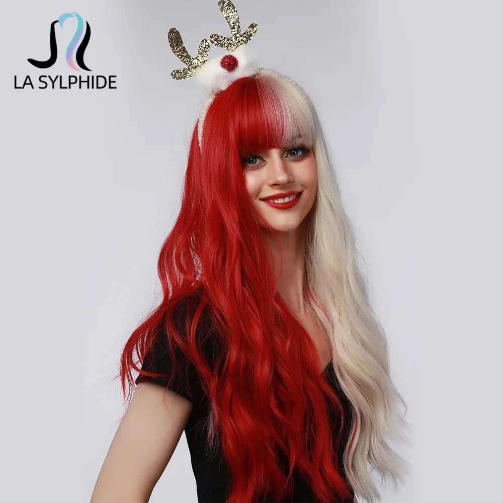 Half Blonde Half Red Hair