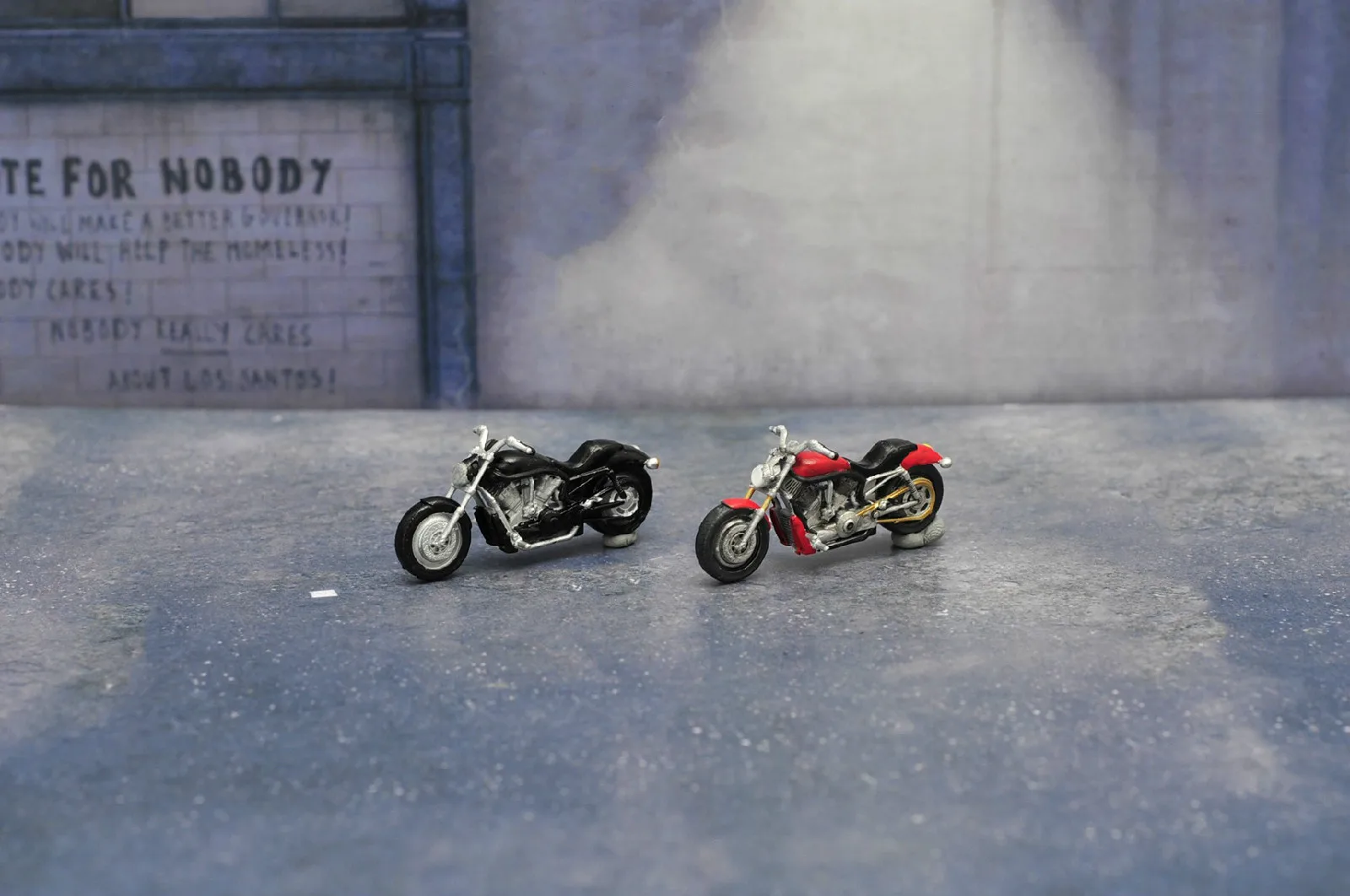1:64 Scale Die-cast Resin Classic Motorcycle Side Tricycle Model Scene ...