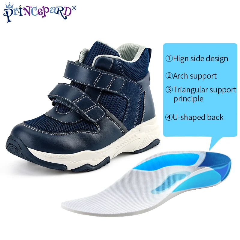 Princepard Boys Orthopedic Shoes Mesh Kids Correcting Sneakers for Flat ...