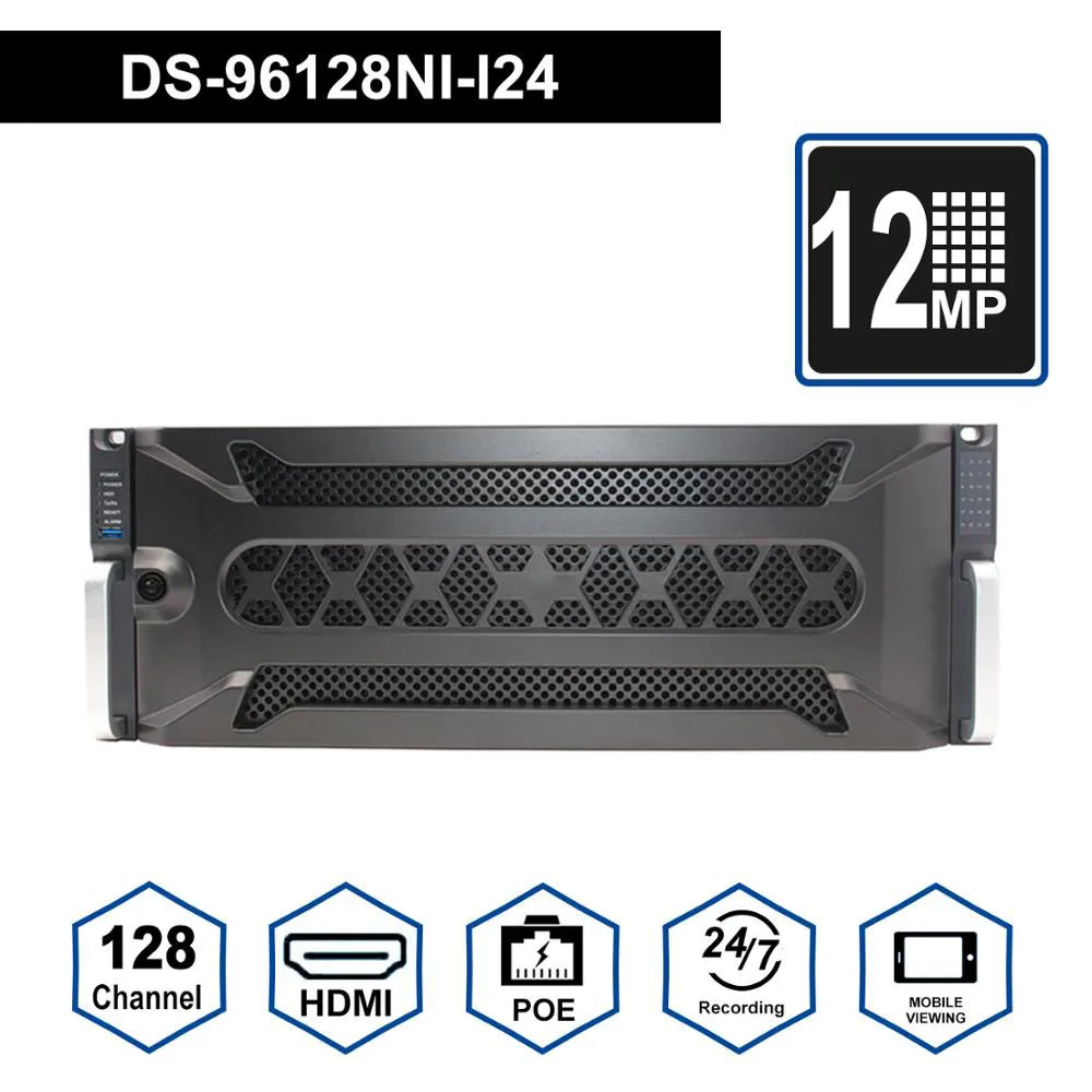Hik super 4 k 128ch nvr DS 96128NI I24 128 채널 nvr, 24 sata 인터페이스 2 hdmi ...