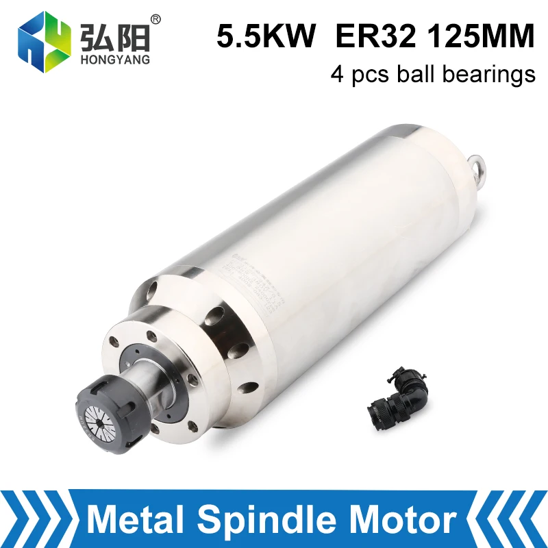 Motor de husillo CNC 5.5kw ER32, husillo refrigerado por agua, 4 ...