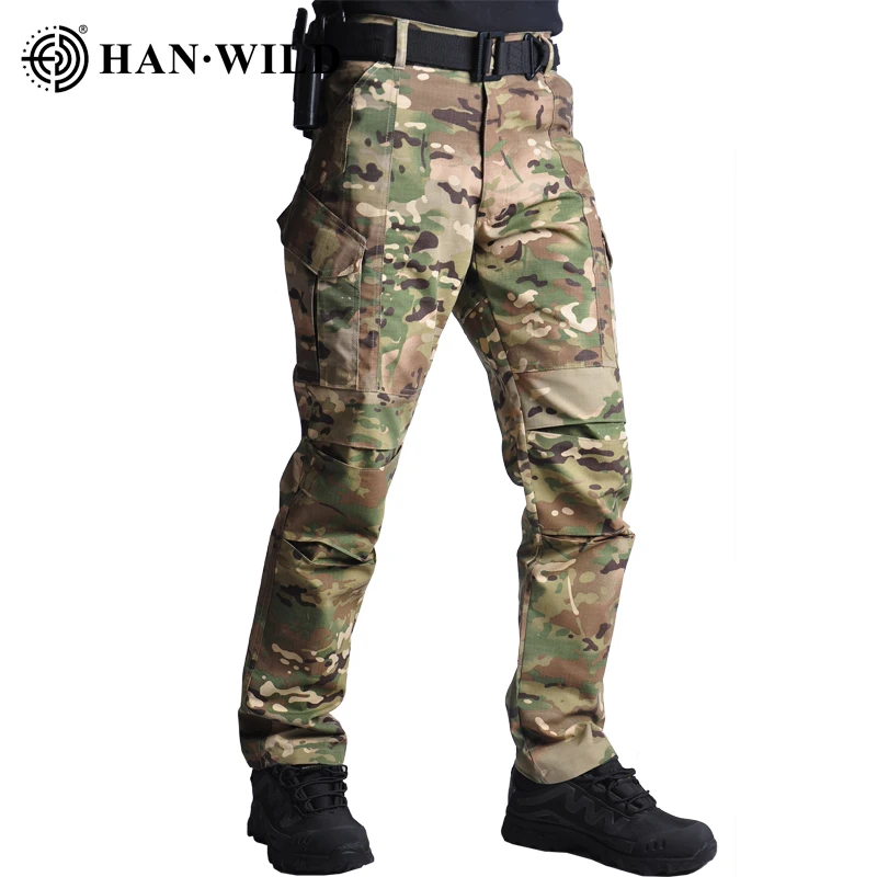 HAN WILD กางเกงยุทธวิธี Camouflage ทหาร Casual รองเท้าคอมแบทกองทัพ ...