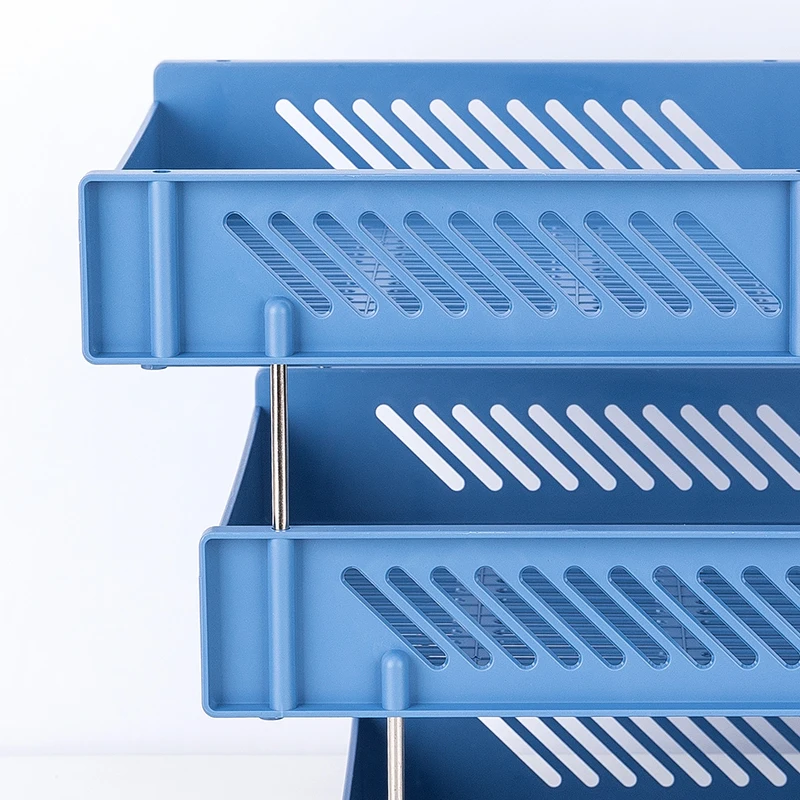 Deli Three-layer Hollow Storage File Holder Free Disassembly Assembly ...