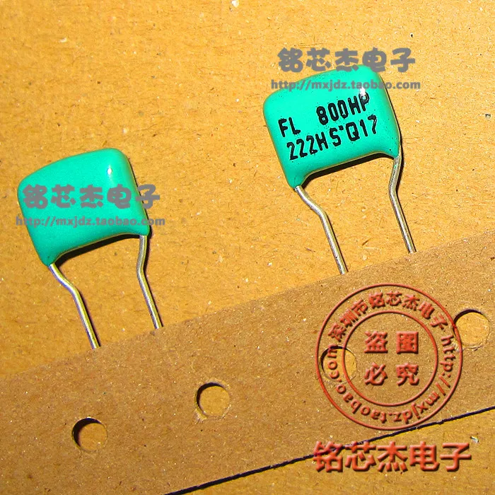 Capacitor de filme cbb fl800hp, 222h sq17 2.2nf dip p5mm 2200pf 800v ...