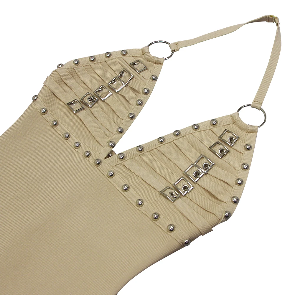 Горячее предложение, женское сексуальное бежевое облегающее Бандажное ...