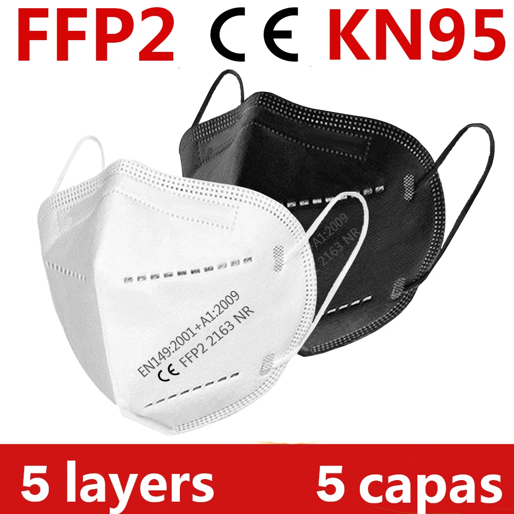 5-200-PCS-face-mask-facial-5-Layers-filter-maske-Mouth-mask-anti ...