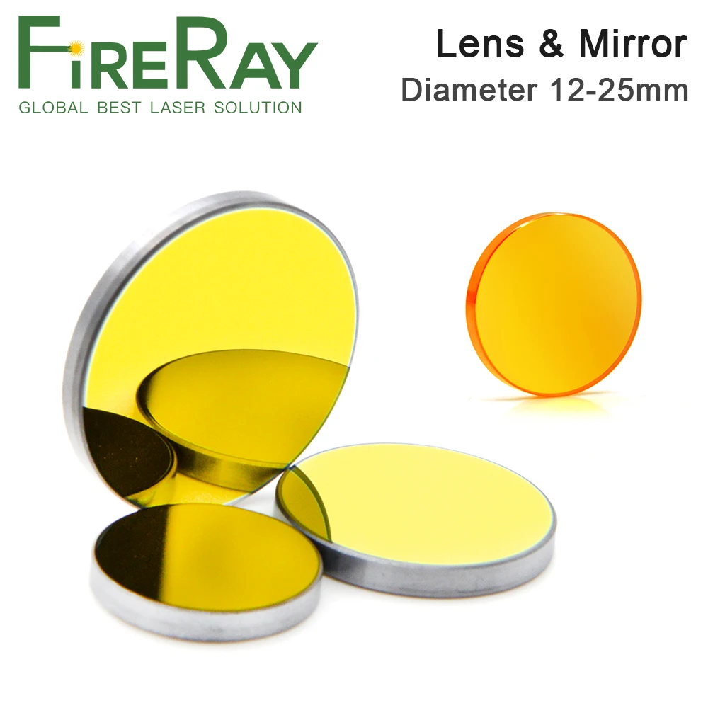 FireRay-CO2-ZnSe-Focus-Lens-Dia-18-19-05-20mm-3Pcs-Si-Reflective-Mirror ...