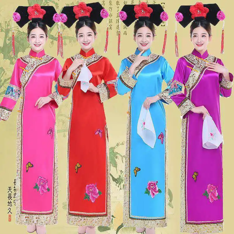 My Fair Ancient Palace Lock Traditional Qipao Manchu Court Clothing ...