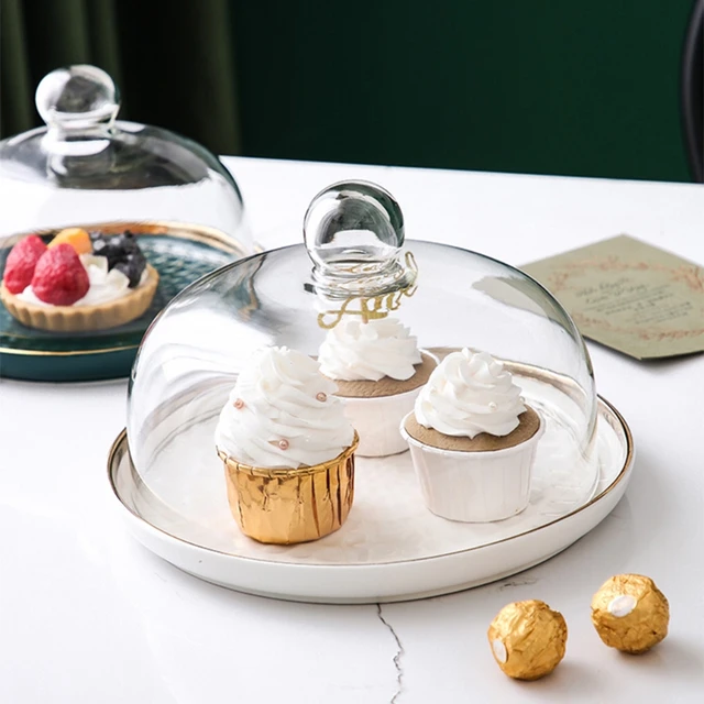 Ceramic Cake Plate With Dome