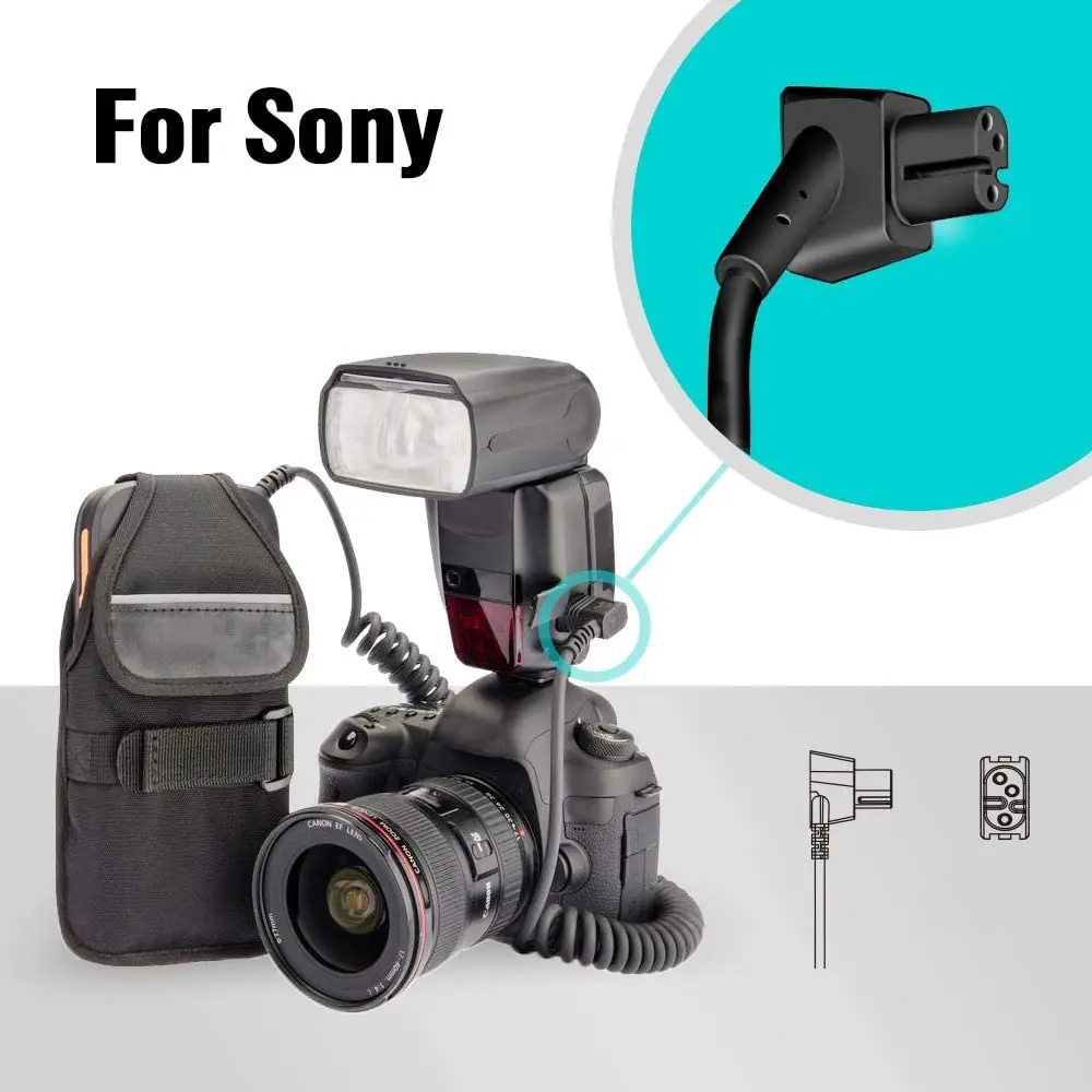 AODELAN External Flash Battery Pack Battery Power Bank for Sony HVL ...