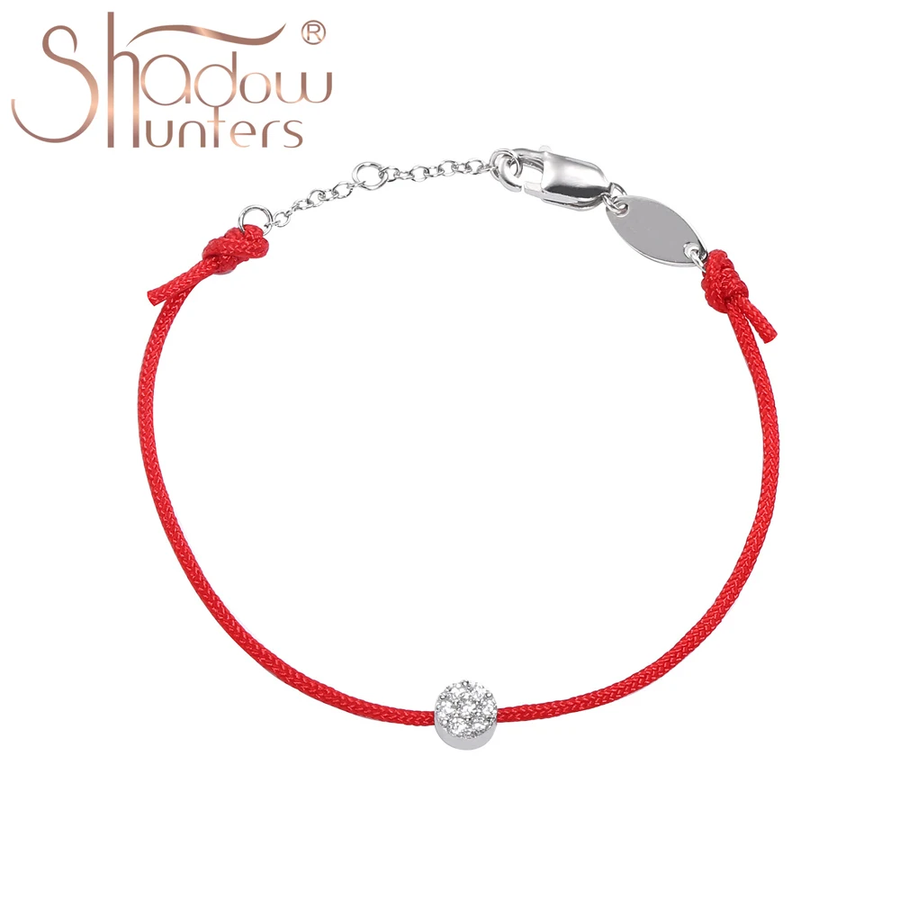 SHADOWHUNTERS-Real-925-Sterling-Silver-Red-Rope-Bracelets-With-Little ...