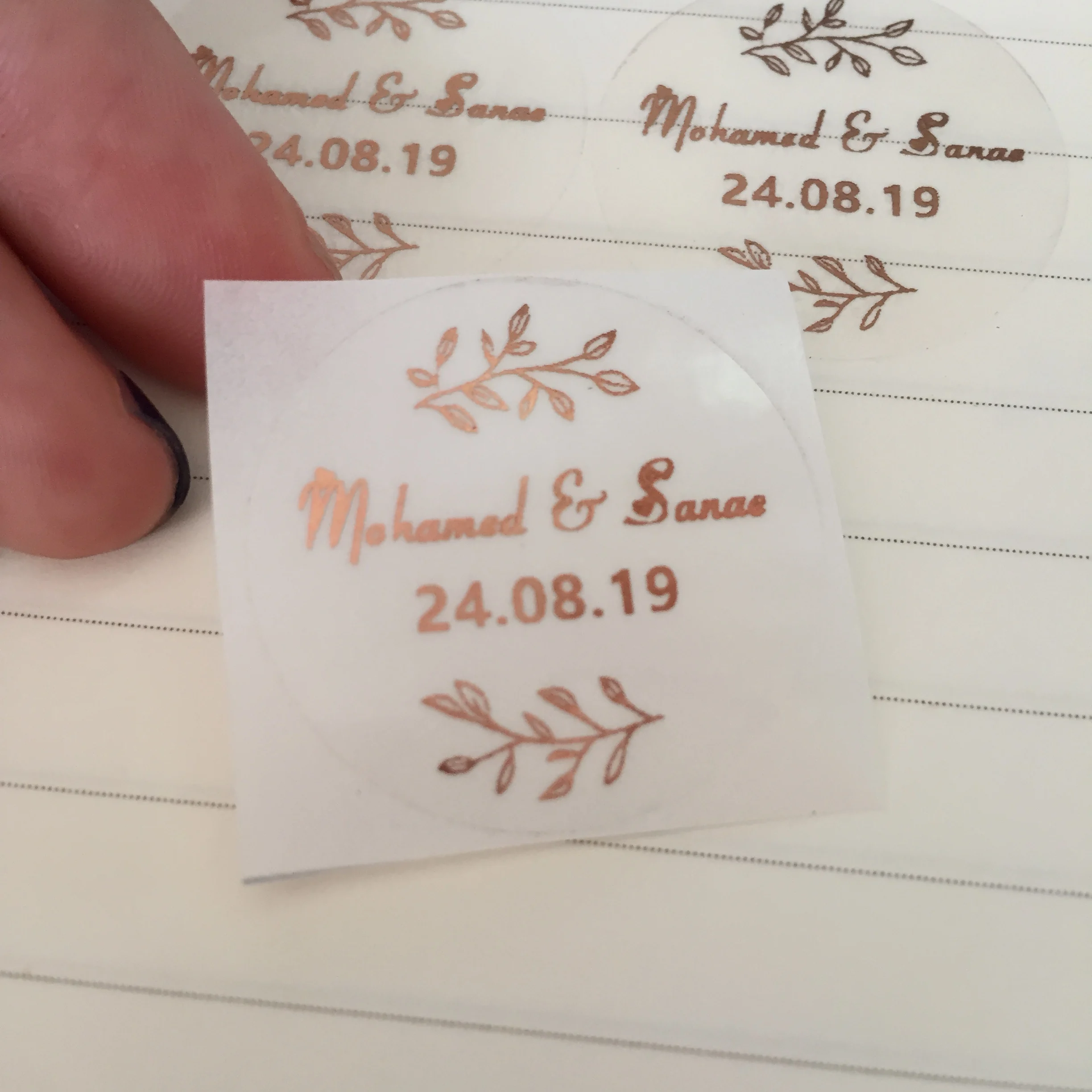 Paper Stickers, Labels & Tags Paper & Party Supplies Rose Gold Stickers ...