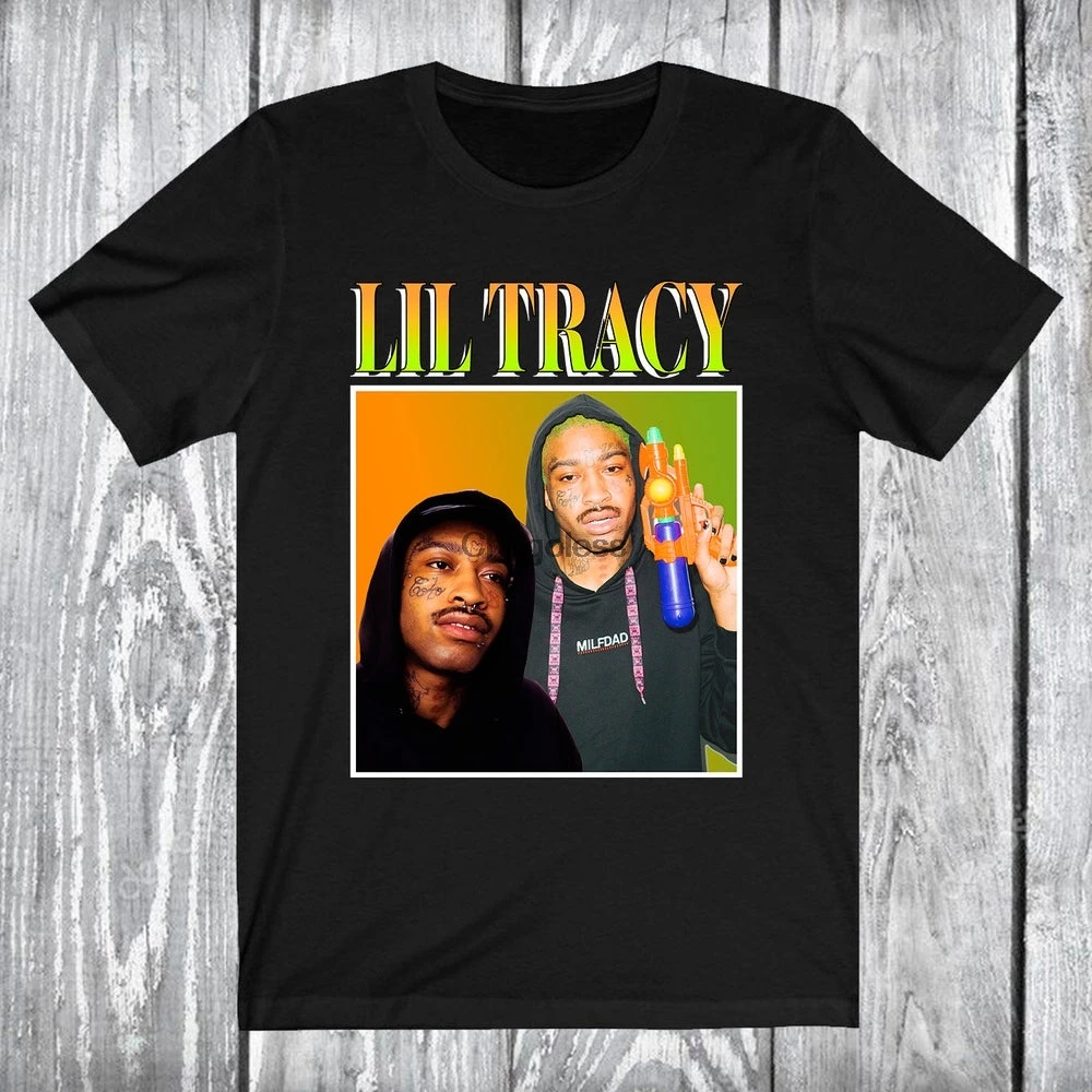 Lil Tracy Shirt Vintage Unisex Black T Shirt Music Unisex Jersey Short ...