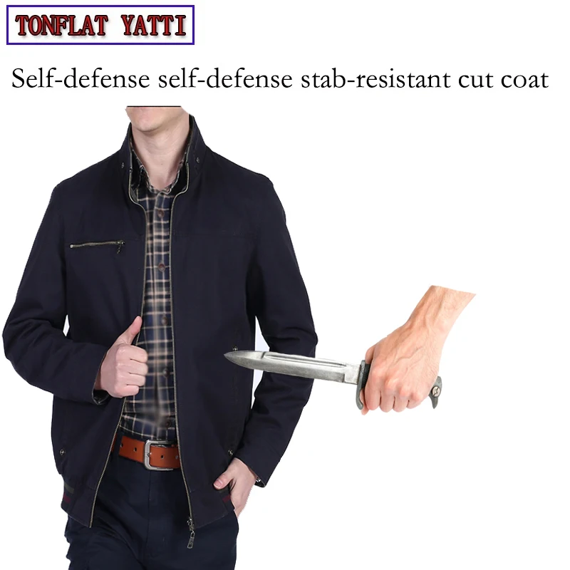 Self Defense Security Anti cut Anti sta Hack Wear On Both Sides Jacket ...