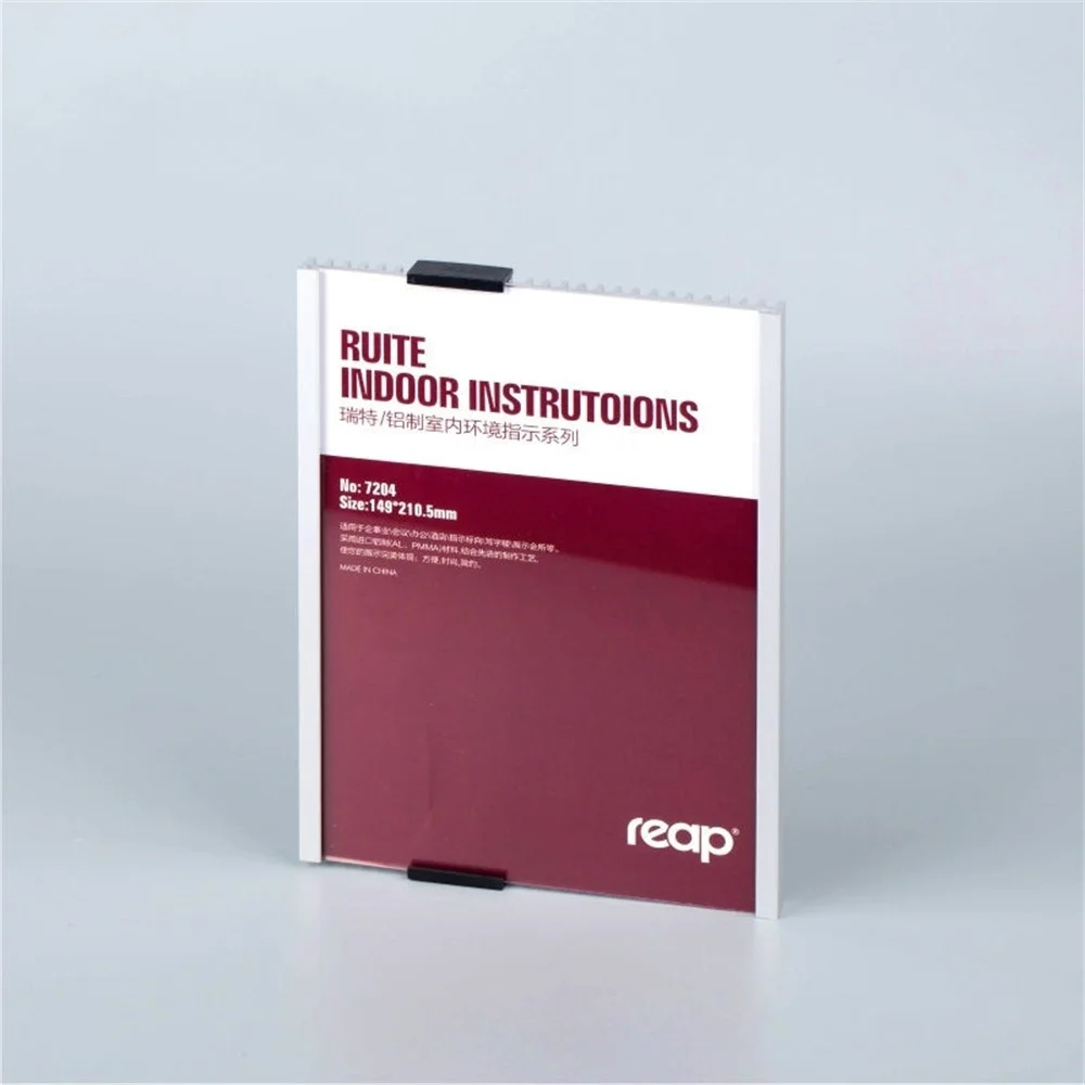 149-210-5mm-Aluminium-Office-Indicator-Label-Frame-Indoor-Wall-Mount ...