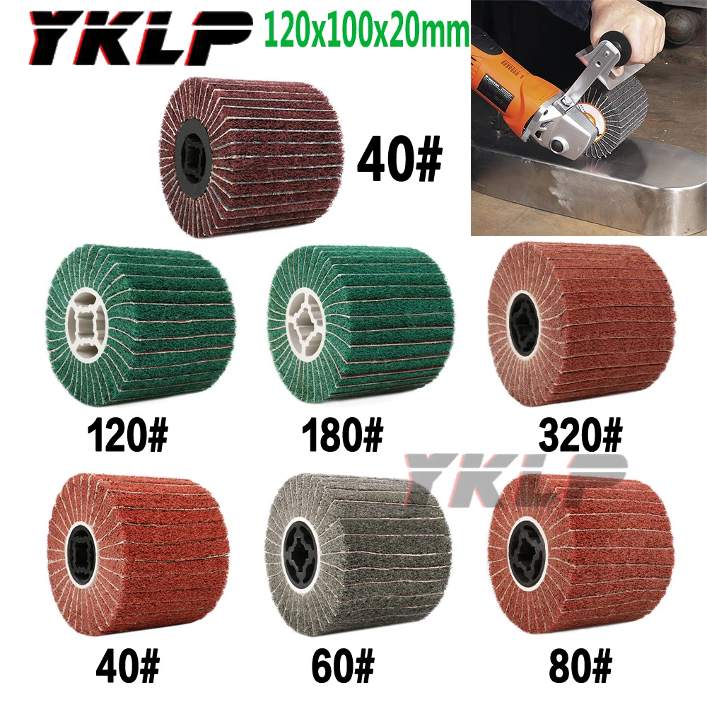 120mm Stainless Steel Polishing Wheel Drum Abrasive Drawing Polishing ...