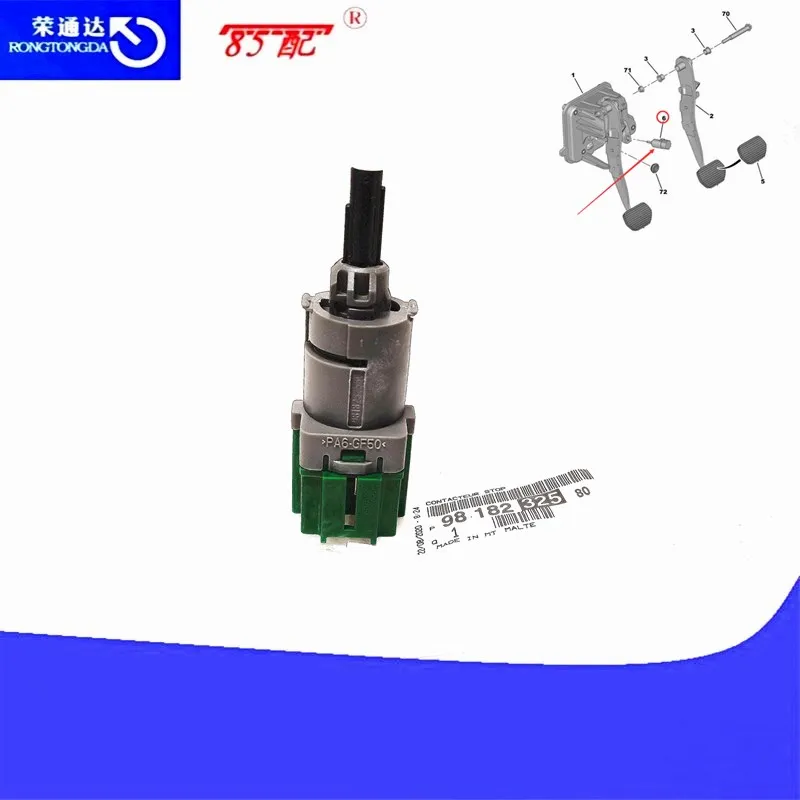 Brake-Pedal-Contact-Switch-9818232580-FOR-PEUGEOT-3008-508-Citroen-C5 ...