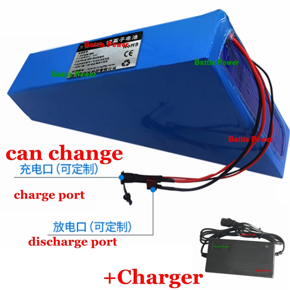 72V 35Ah lithium ion Triangle battery no 72V 20ah li ion with 80A BMS ...