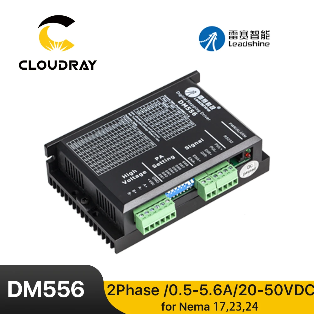 Leadshine Dm556 Stepper Driver 2 Phase 20-50vac 0.5-5.6a For Nema 17 ...