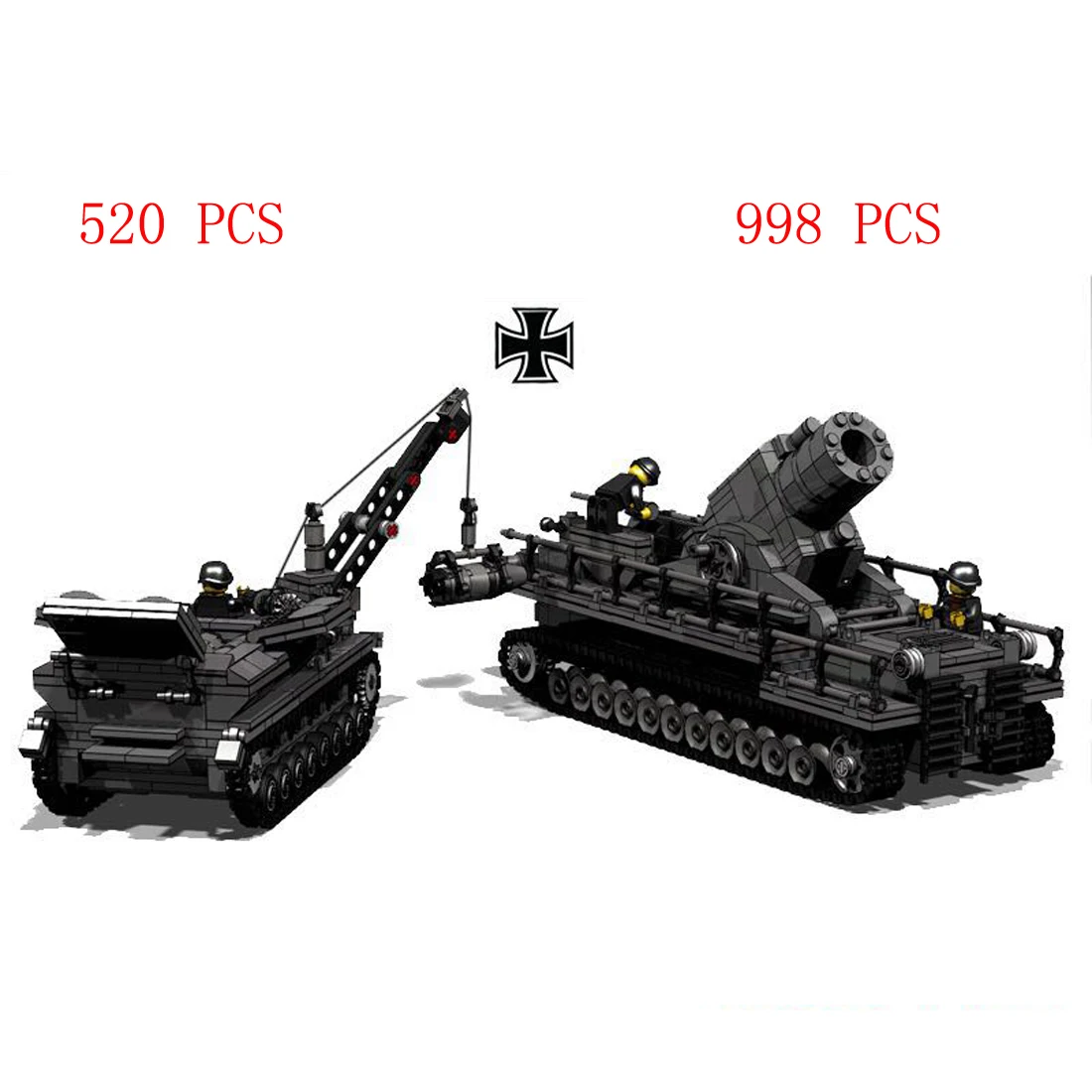 ทหาร WW2กองทัพเยอรมัน Karl ปืนใหญ่ Ammunitiones รถแทรกเตอร์บน Panzer IV ...