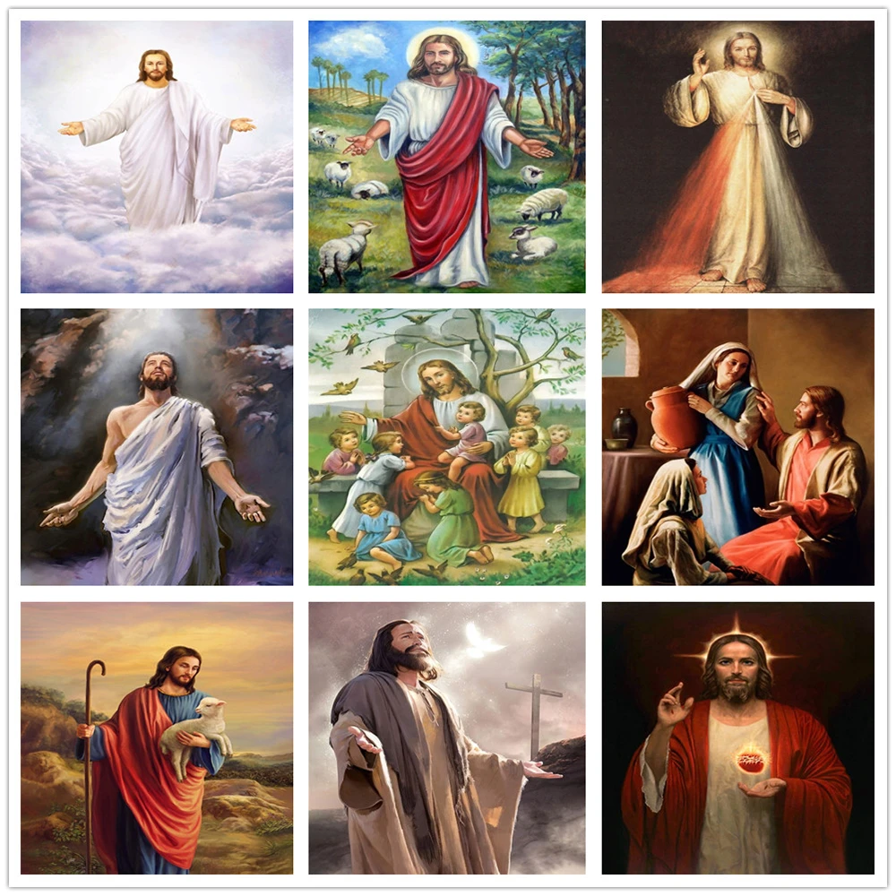 Vintage Religion Classic God Jesus Christ Nordic Poster Wall Pictures ...