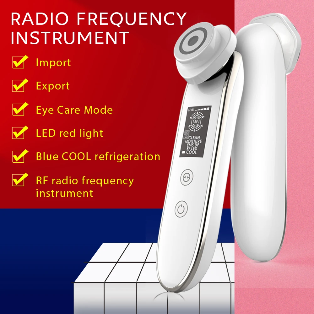 6 in 1 Facial Radio Frequency Instrument EMS Beauty instrument Women ...