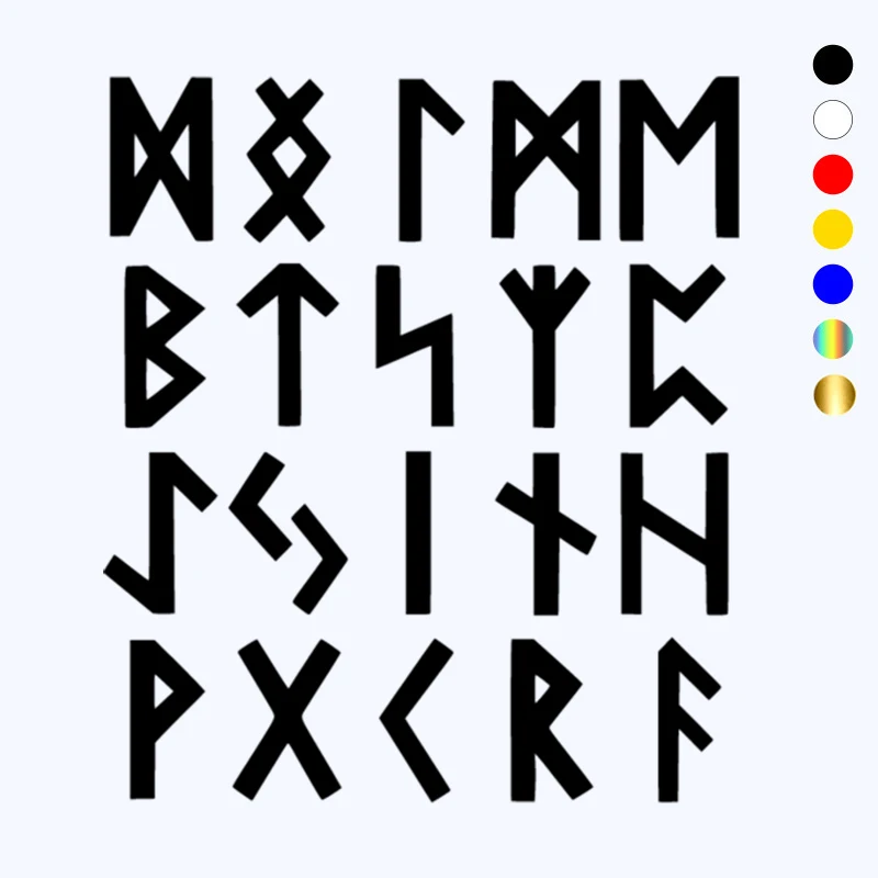 CK3015-15-17cm-Slavic-runes-funny-car-sticker-vinyl-decal-white-black ...