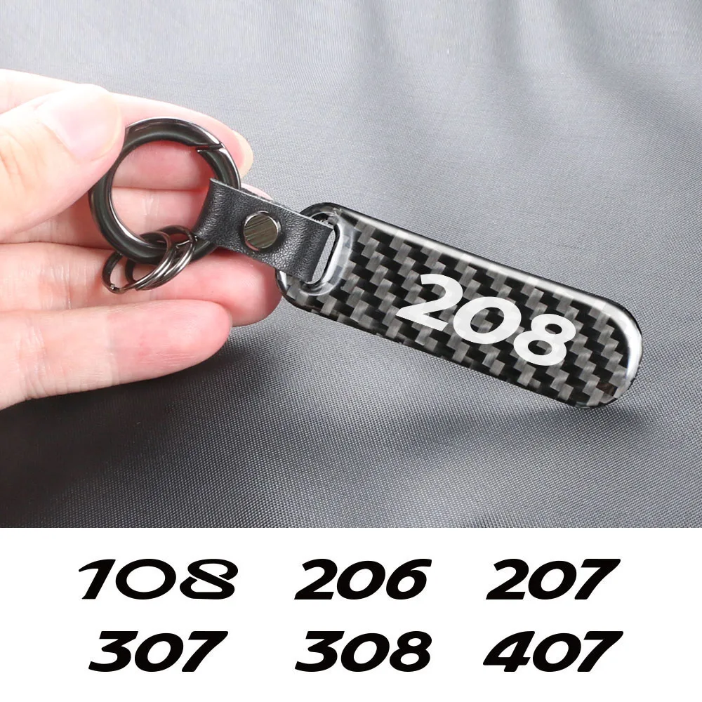 Car Keychain For Peugeot 206 207 208 301 307 308 T9 406 407 508 2008 ...