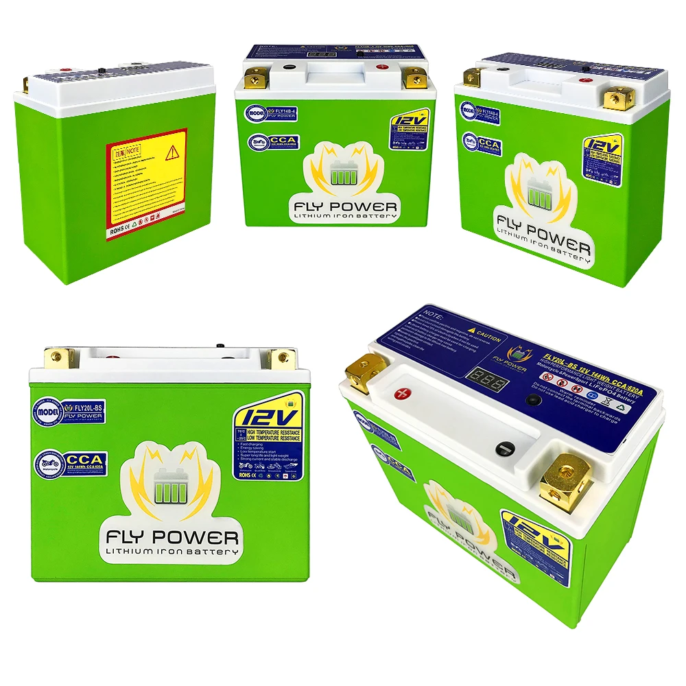 12V 96Wh 256Wh CCA 450A 480A 520A 560A 720A 12V LiFePO4 Motorcycle Start Lithium iron Battery ...
