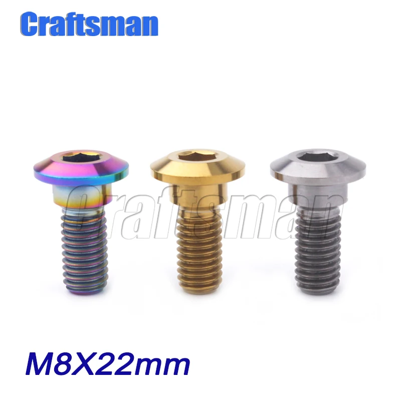 5Pcs M8x22 mm Titanium Bolt Screws Hex Socket Head for Suzuki Disc ...