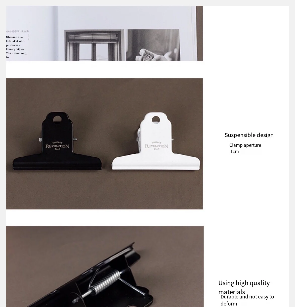 Protège-documents,Pince à bec de canard pour reliure de documents, en ...