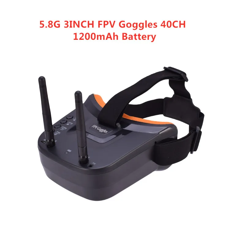 5.8g Fpv Goggles 40ch Dual Antennas Monitor Video Glasses With 3inch Hd ...