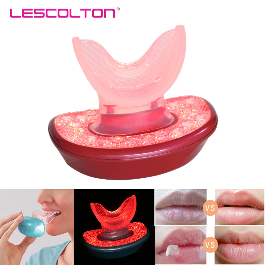 Lip Pump Fuller Electric Lip Plumper LED Light Therapy Enhancer Sexy ...