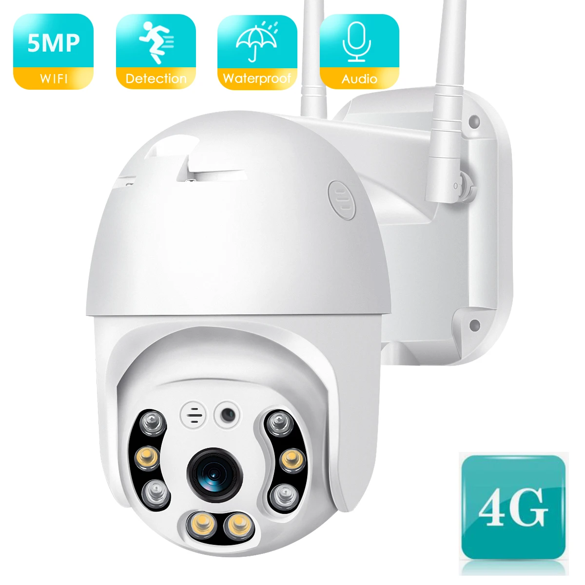 BESDER 4G SIM Card IP Camera 1080P 3MP 5MP HD Outdoor PTZ Security ...