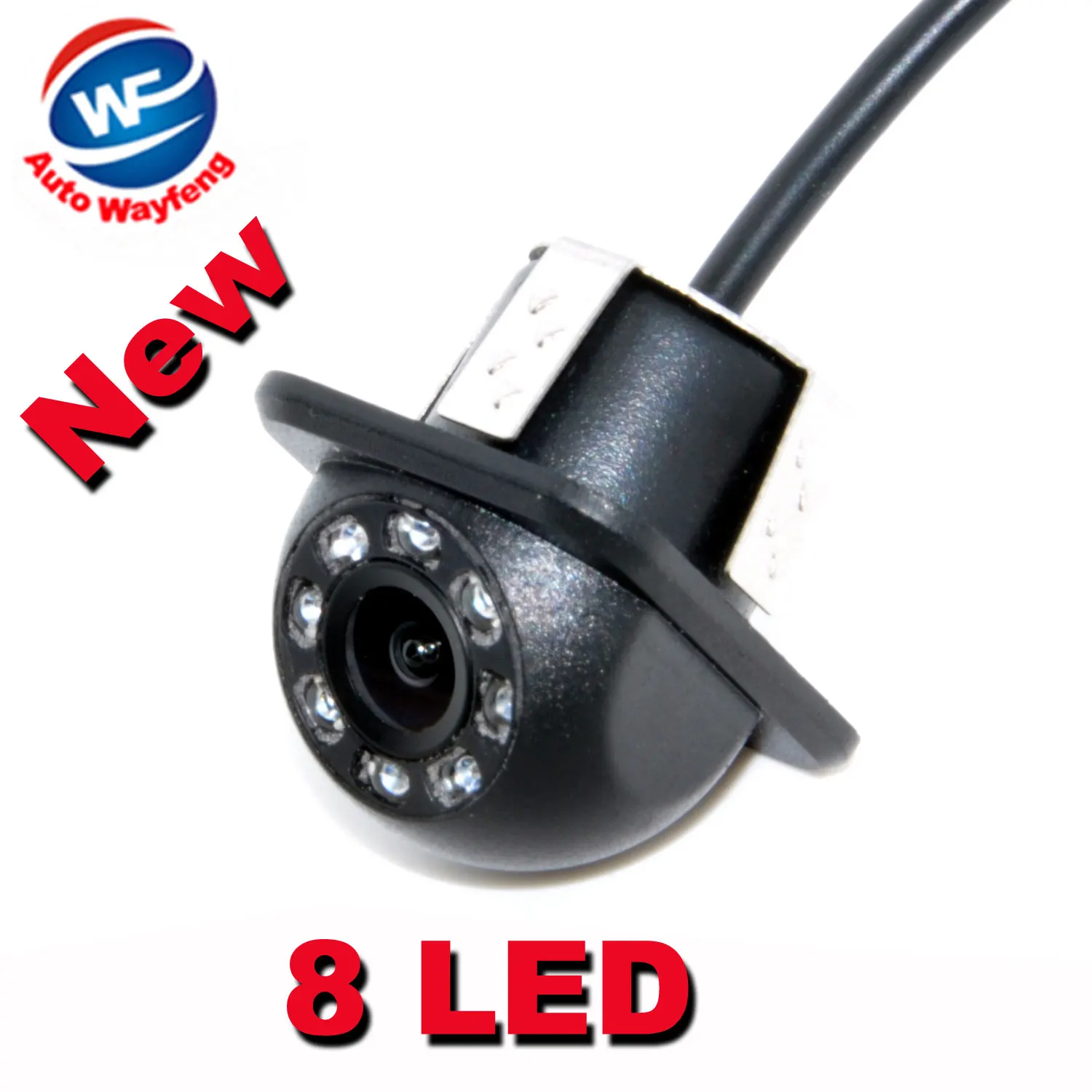 8 LED ccd CCD Car Rearview Camera night Wide Angle Car Rear View Camera ...