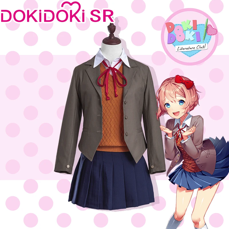 IN STOCK DokiDoki SR GAME Doki Doki Literature Club Cosplay Sayori ...