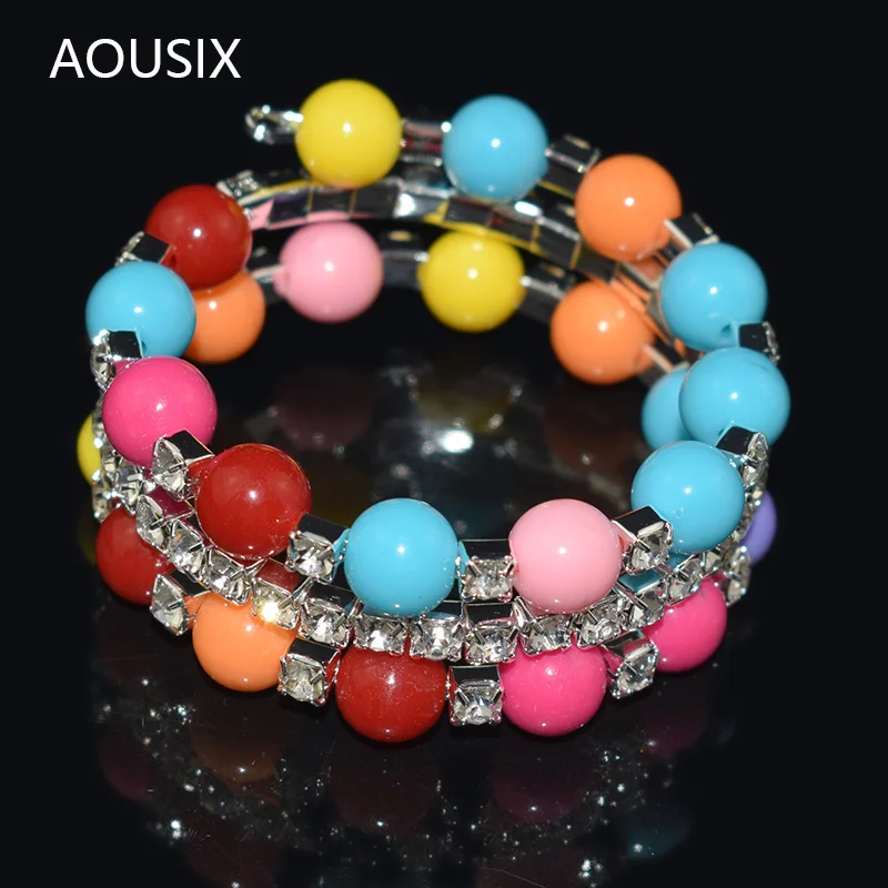Diameter-4cm-Children-Color-Crystal-Bangles-Kids-Birthday-Gifts-pearl ...