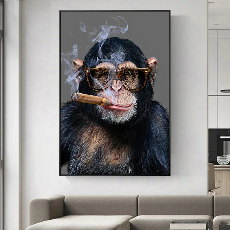 Animals Smoking Cigarettes Poster