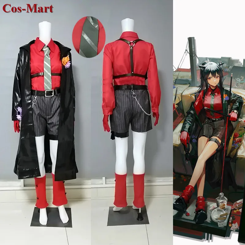 New Game Arknights Texas Cosplay Costume Rhodes Island Famale Combat