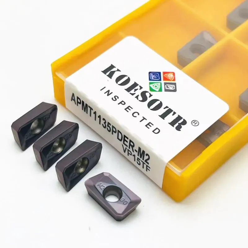 APMT1135 PDER M2 VP15TF APMT1135 PDER H2 VP15TF, inserto de carburo, cortador de fresado CNC ...