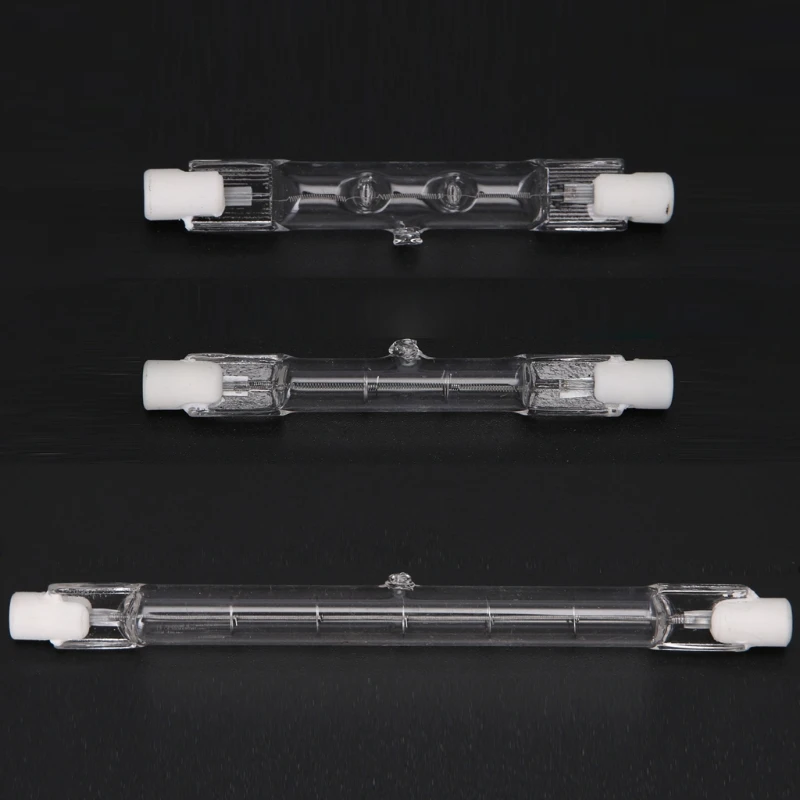 R7S Halogen Linear Light Bulb 100W/150W/500W 78mm/118mm Double Ended AC ...