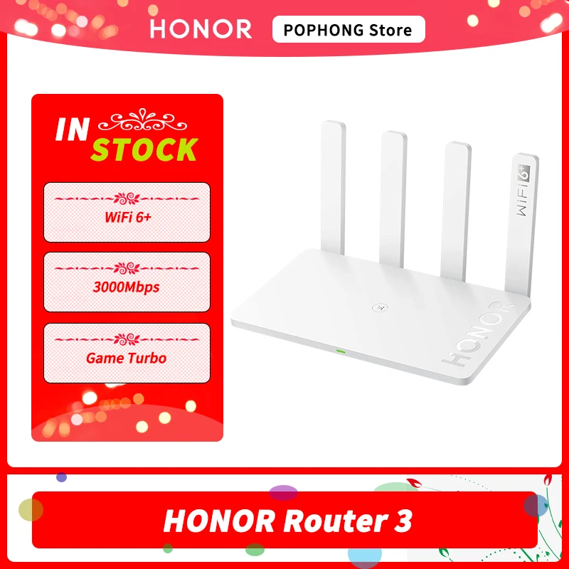 HONOR enrutador inalámbrico de doble núcleo, Router WiFi 3, 6 ...
