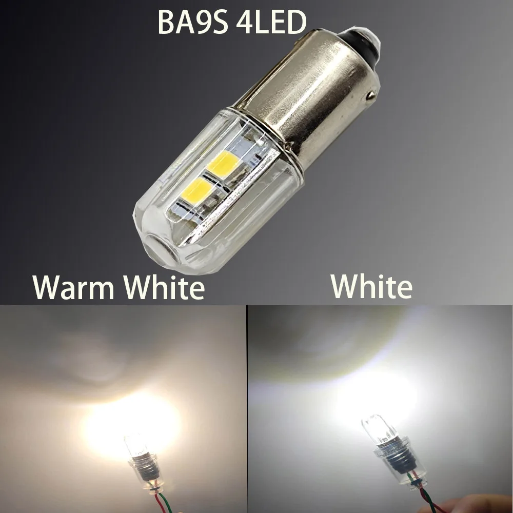 2PCS BA9S T4W LED Car light bulb T2W T3W H5W interior Car LED License ...