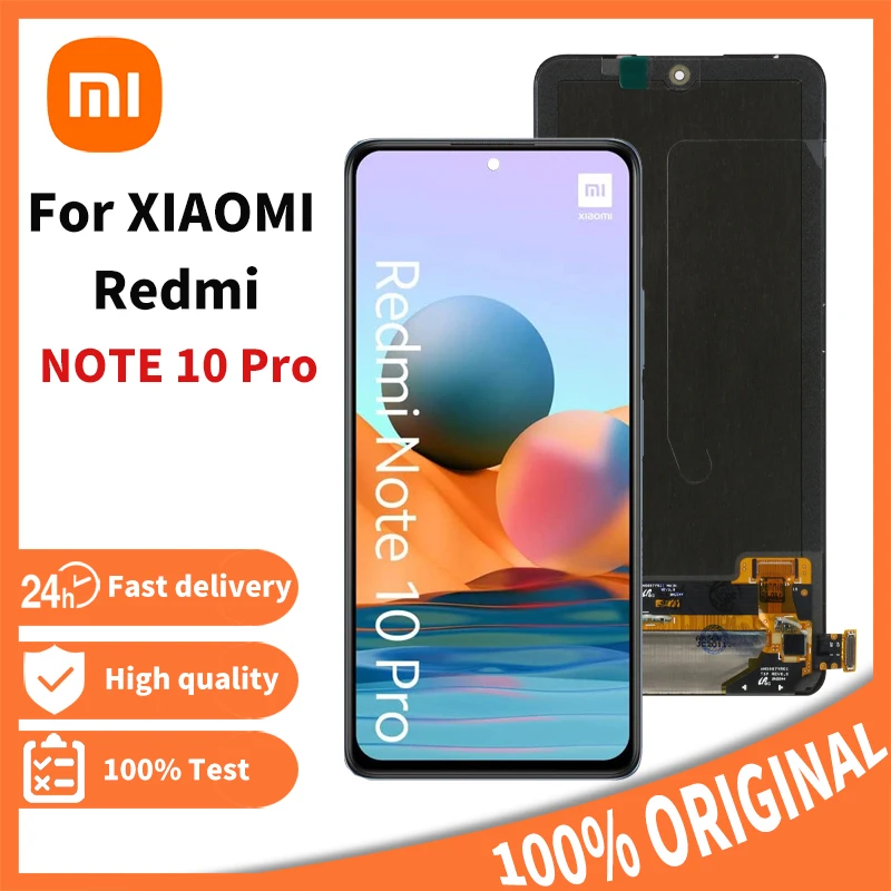 6.67" Original AMOLED For Xiaomi Redmi Note10 Pro 2021 M2101K6G LCD Display With Touch Screen ...