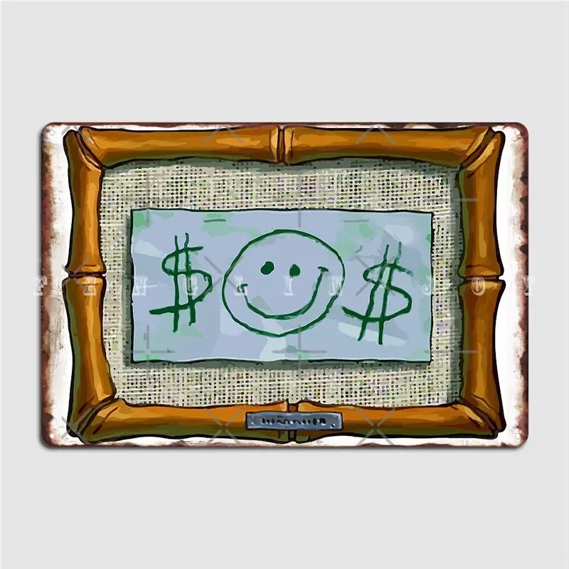 Mr-Krabs-First-Dollar-Poster-Metal-Plaque-Wall-Pub-Wall-Vintage-Plaques ...