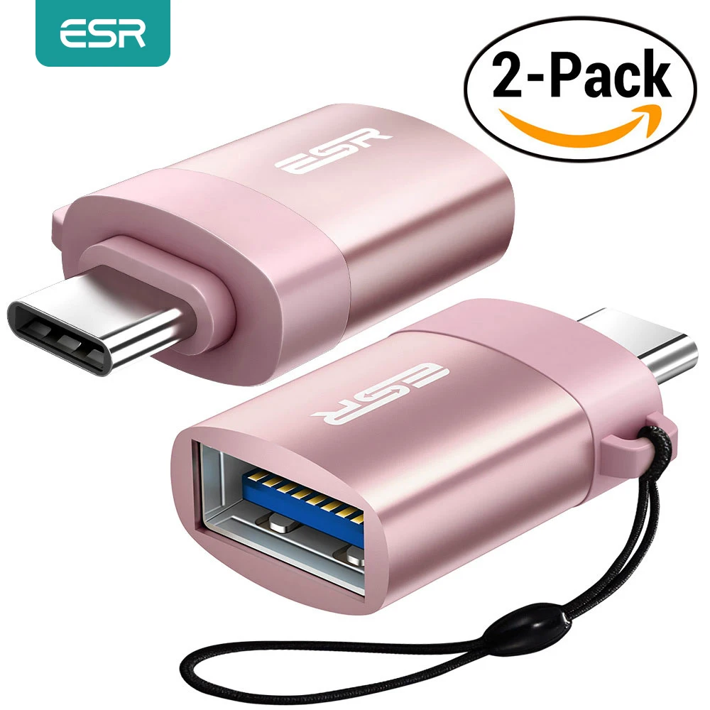 2 개 USB C USB A OTG 어댑터 5.1K 저항 유형 C 변환기 어댑터 맥북 삼성 LG G6 G5 OTG 어댑터 화웨이 ...