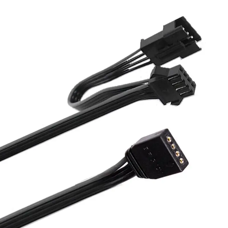 12 V 4 Pin RGB Connector Cable 60cm PC Case Fan LED Strip Extension ...