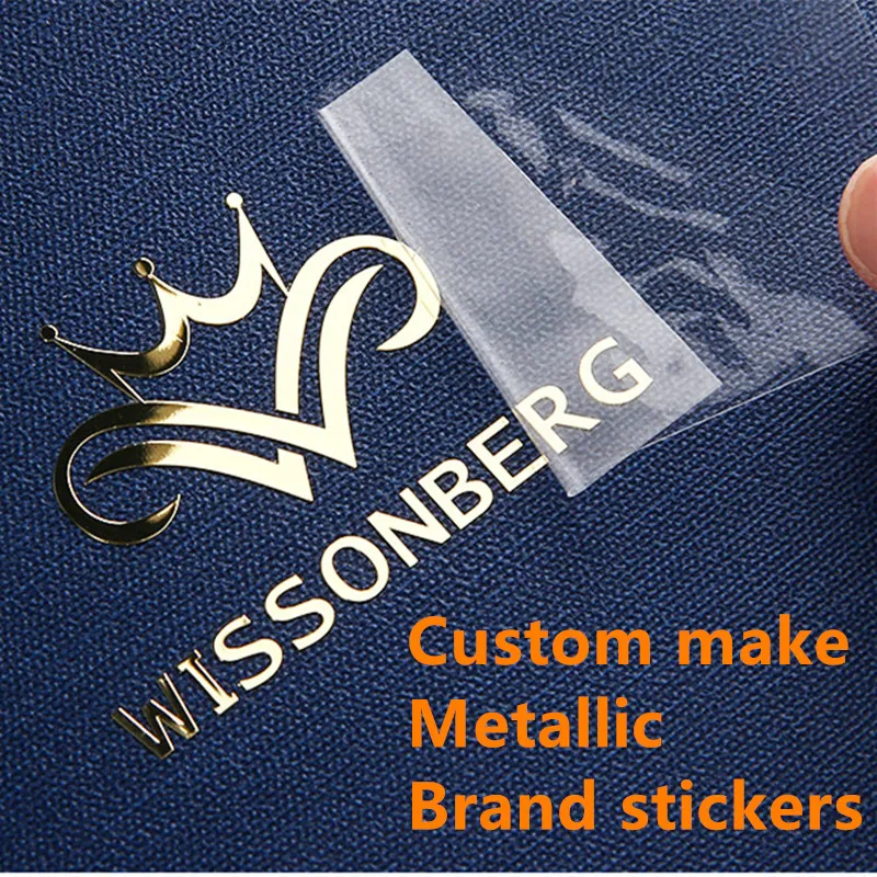 Custom 3D Sticker Hollow Logo Personalized Adhesive Metal Transfer DIY ...